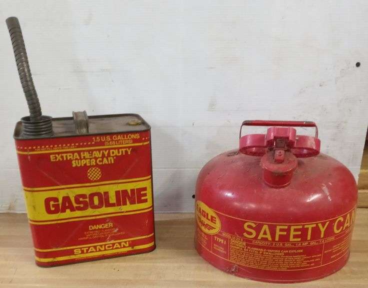 2 Metal Gas Cans - Sherwood Auctions