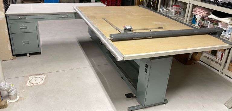 Very large Drawing Table & Desk - Sherwood Auctions