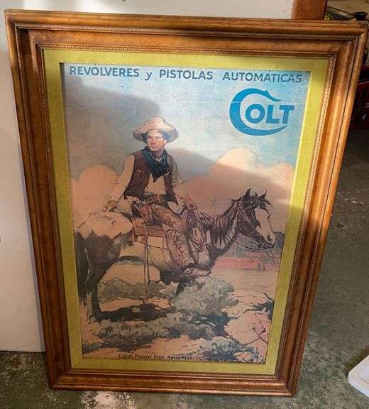1926 Colt Firearms Spanish Advertisement Poster after Frank Schoonover ...