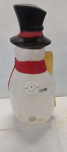 Light Up Plastic Snowman - Sherwood Auctions