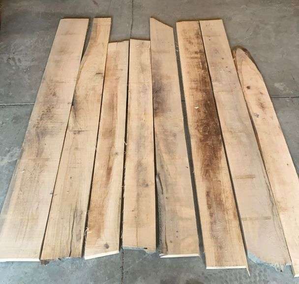 Rough Sawn White Oak Lumber, 8 Boards - Sherwood Auctions