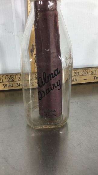 Alma Dairy Milk Bottle - Sherwood Auctions