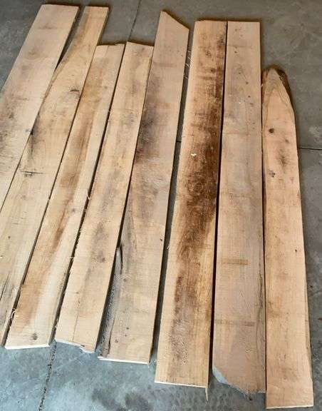 Rough Sawn White Oak Lumber, 8 Boards - Sherwood Auctions