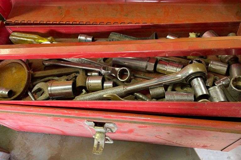 Craftsman & Sears tool boxes with tools - Sherwood Auctions