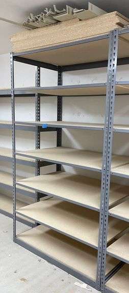 Single Deep Shelving Unit W/ Extra Shelves - Sherwood Auctions