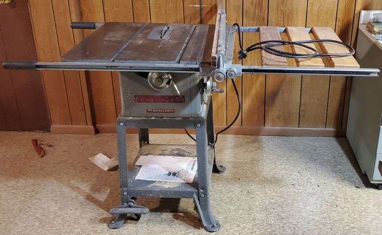 Homecraft 8 in Table Saw, works - Sherwood Auctions