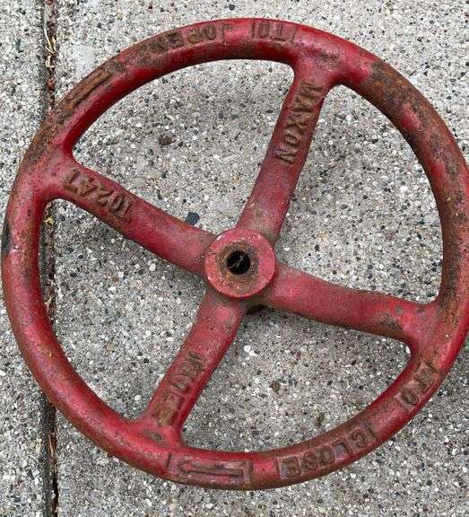 10" Red Valve Handles - Sherwood Auctions