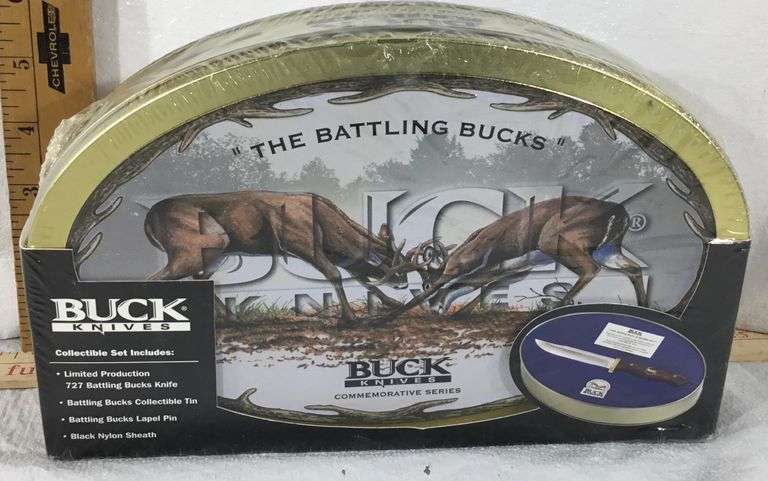 NEW Buck Knives The Battling Bucks Commemorative Series - Sherwood Auctions