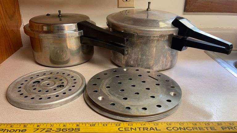2 Pressure Cookers w/ inserts - Sherwood Auctions