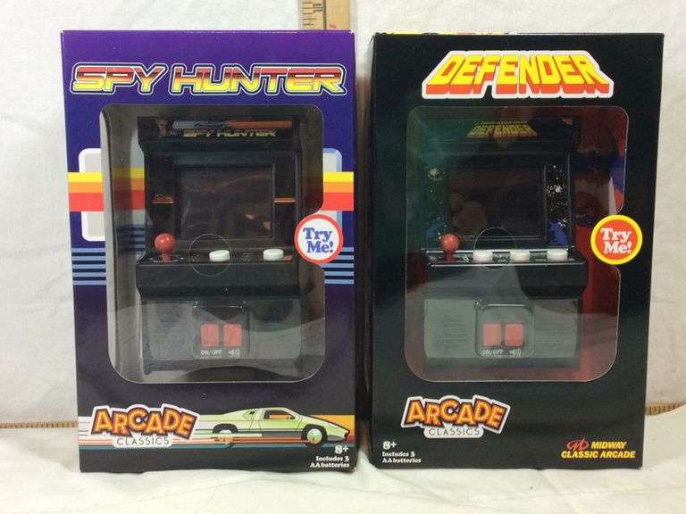 Mini Arcade Classics Defender & Spy Hunter (NEW) - Sherwood Auctions
