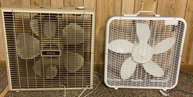 Aerospeed box fan & a Galaxy box fan - Sherwood Auctions