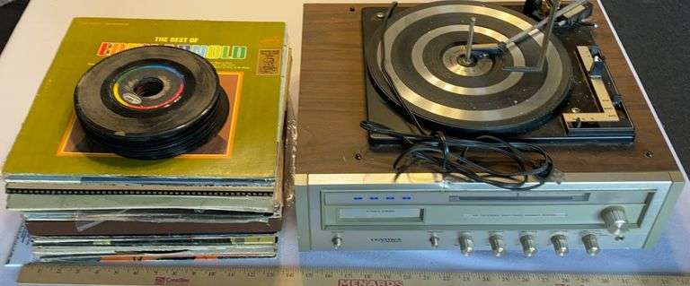Record Player & Records - Sherwood Auctions