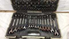 Wrench and Socket Set in Box - Rusty - Sherwood Auctions
