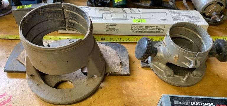 Craftsman Router guide and bases - Sherwood Auctions