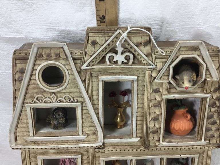 Shadow Box with Figurines - Sherwood Auctions