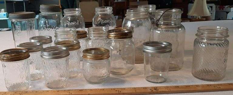 Assorted Mason Jars, - Sherwood Auctions
