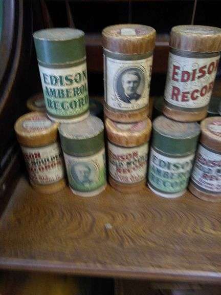 1800's Edison Phonograph Cylinder Records - Sherwood Auctions