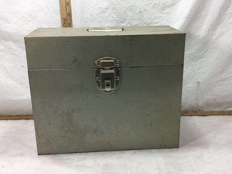 Metal File Box - Sherwood Auctions