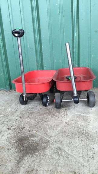 Mini Little Red Racer Wagons (1 handle broken) - Sherwood Auctions