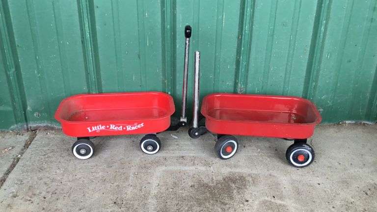 Mini Little Red Racer Wagons (1 handle broken) - Sherwood Auctions