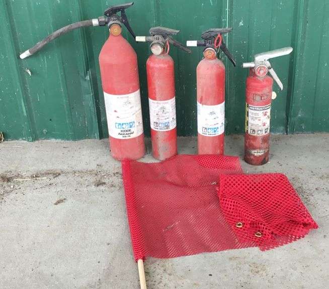 Fire Extinguishers & Red Flag - Sherwood Auctions