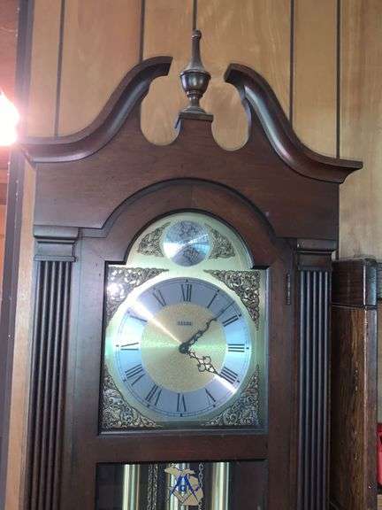 Tempus Fugit Grandfather Clock - Sherwood Auctions