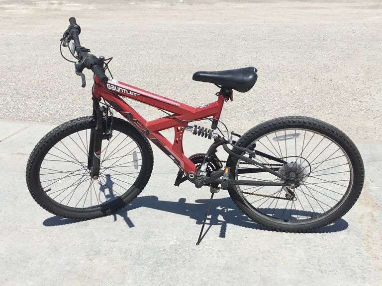 Next 18 Speed Red Gauntlet 18” Bicycle Dual Suspension - Sherwood Auctions