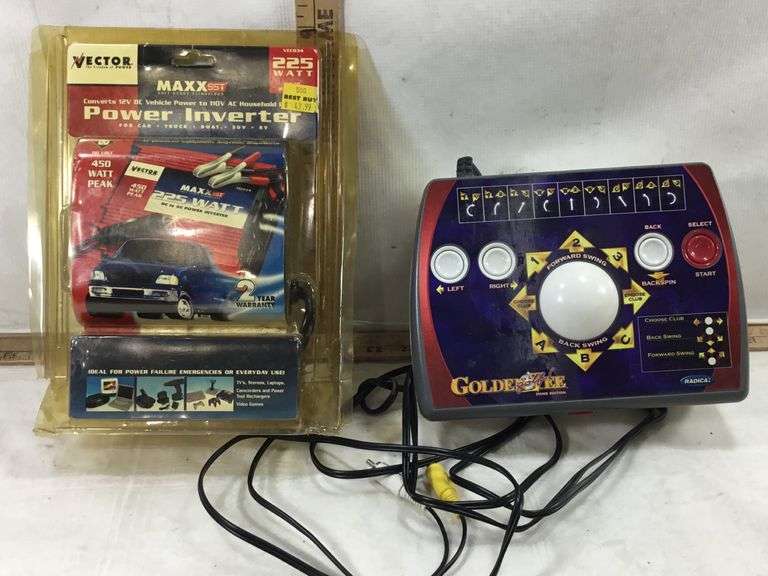 Power Inverter, Golden Tee Golf Game Board, Game Controller And Cord ...