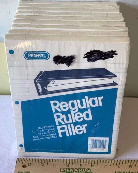 9 16lb. Packages Of Lined Paper - Sherwood Auctions