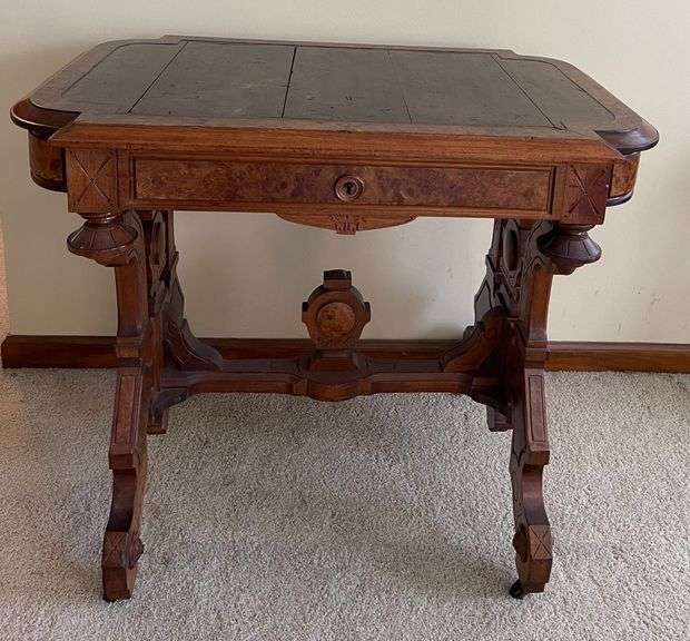 Beautiful Wooden Ornate Table - Sherwood Auctions