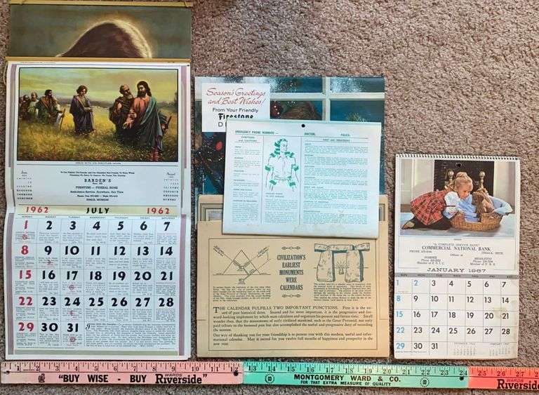 Old Calendars - Sherwood Auctions