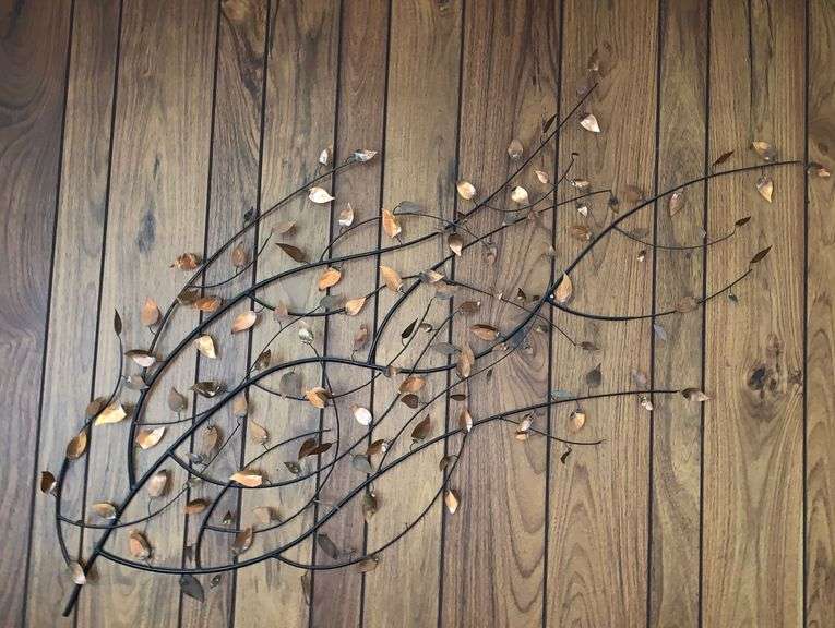 Metal Branches & Leaves Wall Decor, big! - Sherwood Auctions