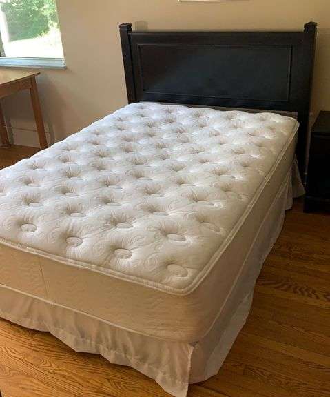 Headboard, Frame & Simmons Mattress/Box Springs - Sherwood Auctions