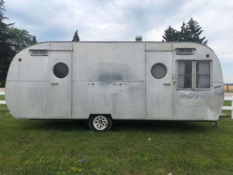 Weekly Online Auction: Pickup, 1954 Owosso 22' Travel Trailer, John ...