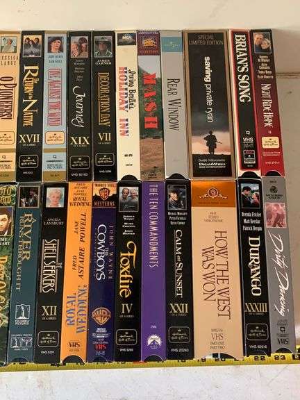 42 different VHS tapes - Sherwood Auctions