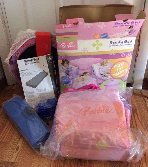Barbie Ready Bed Inflatable Slumber Bag New In Box - Sherwood Auctions