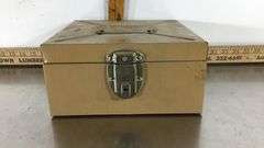 2 Metal Lock Boxes (no keys) - Sherwood Auctions