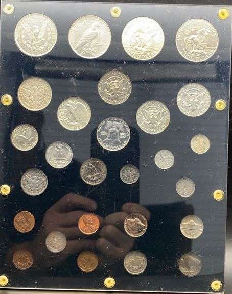 20th Century Type Coins Display - Sherwood Auctions