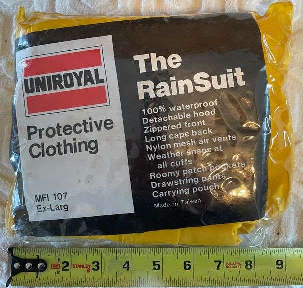 Uniroyal Rain Suit, Unopened Package - Sherwood Auctions