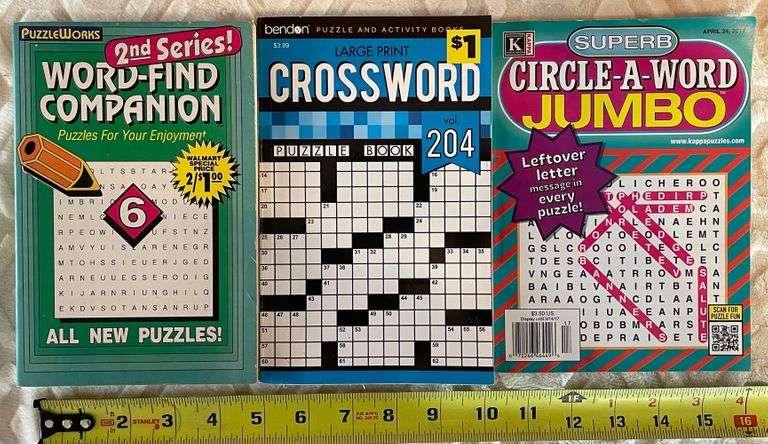 Word Search Books - Sherwood Auctions