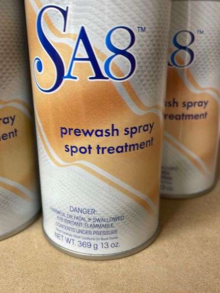 Nine Cans of SA8 Prewash Spray Spot Treatment - Sherwood Auctions