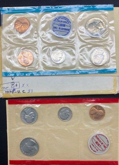 1970 U.S. Mint Uncirculated Coin Set - Sherwood Auctions