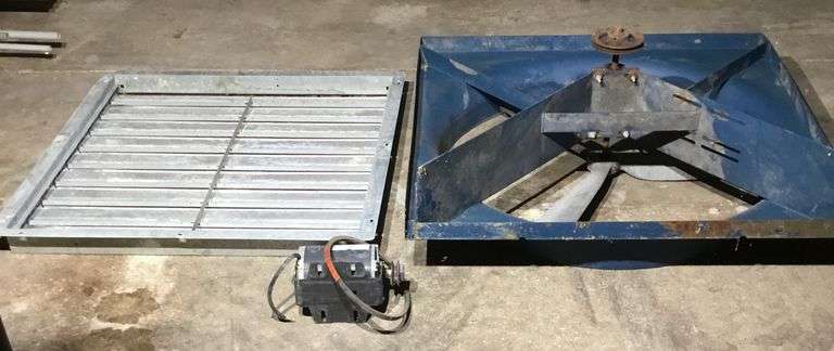 Big Dutchman 36" Belt Drive 1/2HP Building Fan and Shutter - Sherwood ...