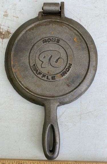 Rome Cookware Cast Iron Waffle Iron - Sherwood Auctions