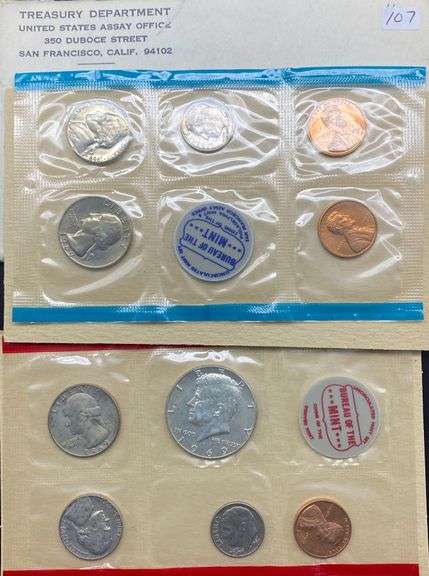 1969 U.S. Mint Uncirculated Coin Set - Sherwood Auctions