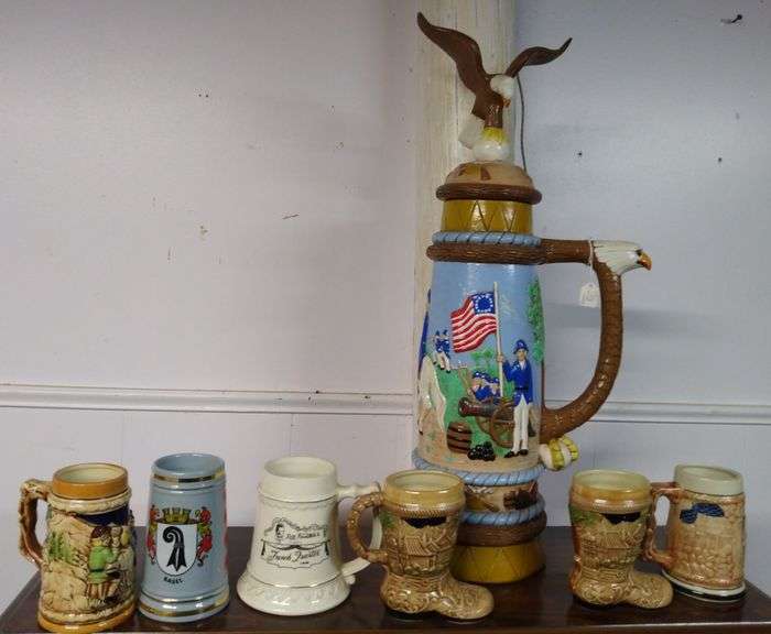 Stein Collection + Extra Tall American Stein - Sherwood Auctions