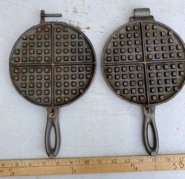 Rome Cookware Cast Iron Waffle Iron - Sherwood Auctions