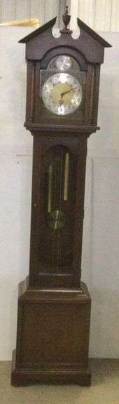 Tempus Fugit 77x10x15 Grandfather Clock - Sherwood Auctions