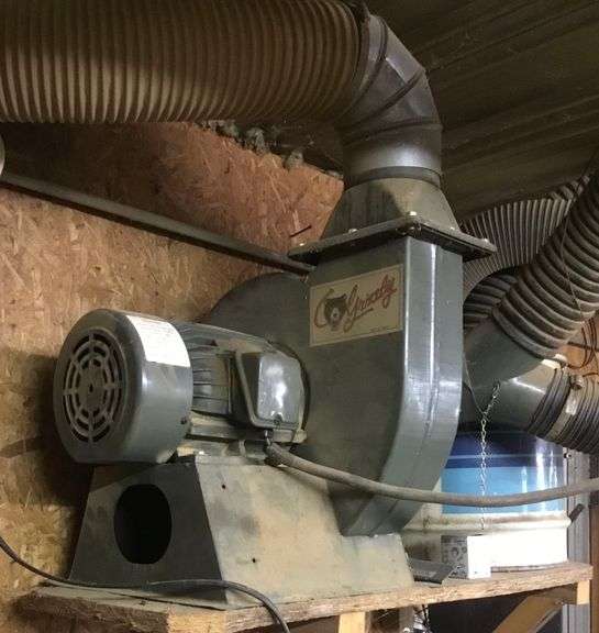 Grizzly Dust Collection System - Sherwood Auctions