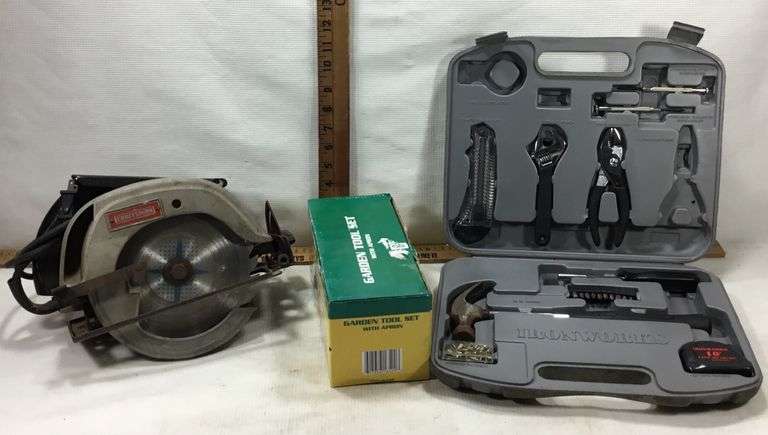 Craftsman Saw, Garden Tool Set, Iron Works Tool kit - Sherwood Auctions